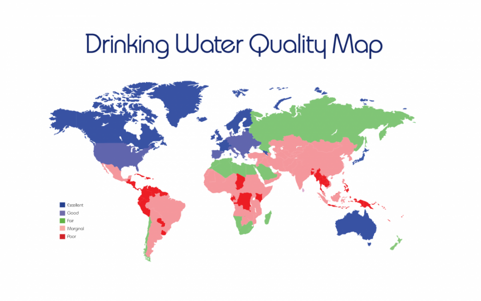 Fresh Water With Water Cleanser - SureAqua - Portable Water Filters
